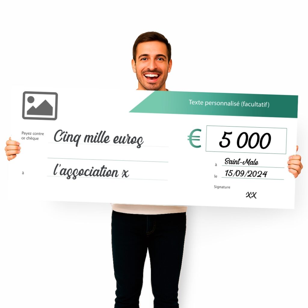 Faux Chèque à Imprimer - Personnalisez Votre Chèque Factice